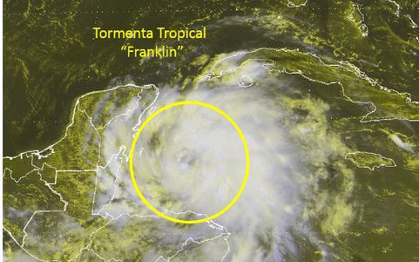 Tormenta Tropical Franklin agarra fuerza y crea alerta en 4 países de ...